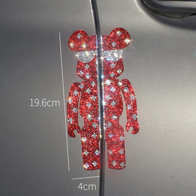 Bling POPOBE Bear Mini Cooper Door Protection Decal
