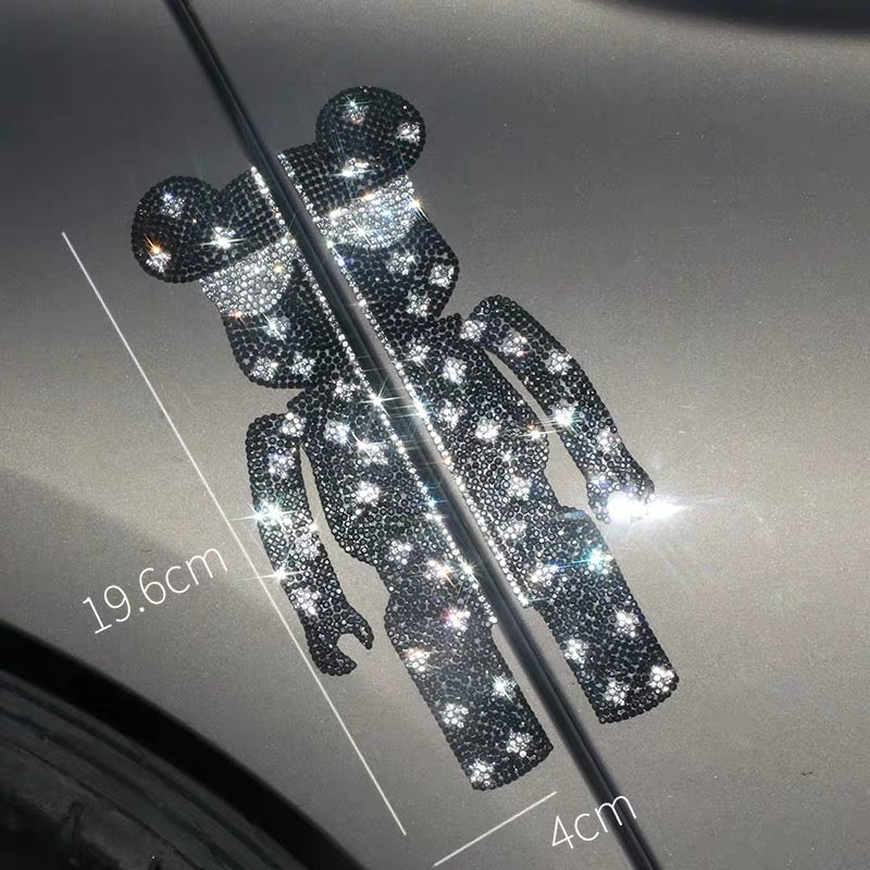 Bling POPOBE Bear Mini Cooper Door Protection Decal