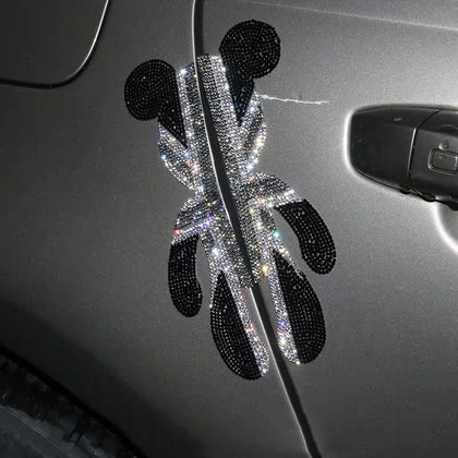Bling POPOBE Bear Mini Cooper Door Protection Decal