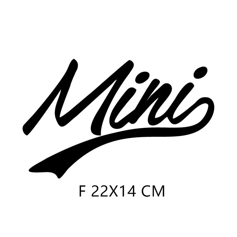 Cute Mini Cooper Customized Decal Stickers