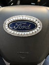 Pink FORD Bling Front or Rear Grille or Steering Wheel Emblem Rhinesto ...