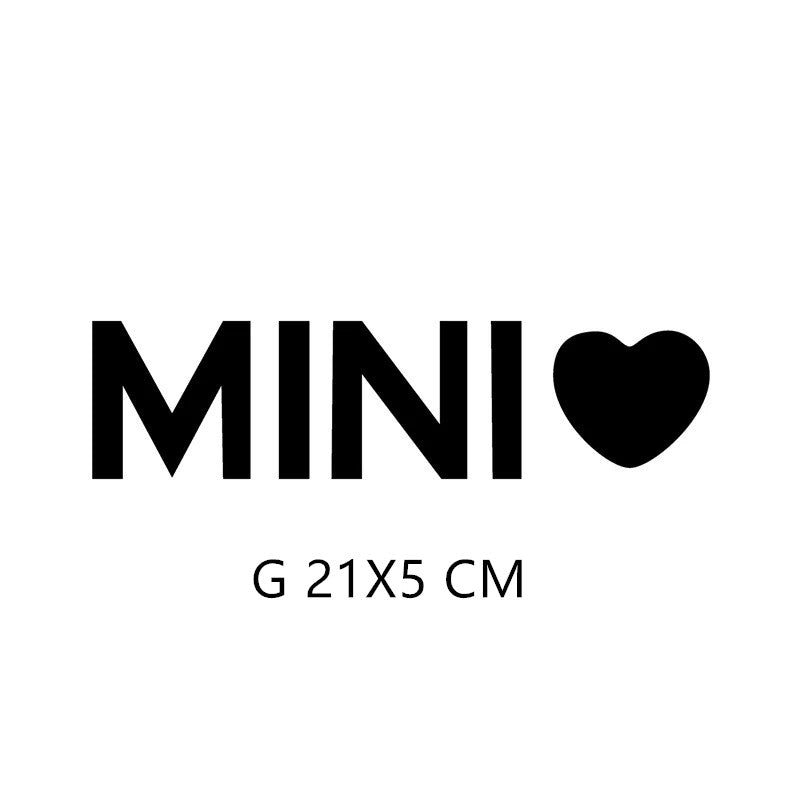 Cute Mini Cooper Customized Decal Stickers