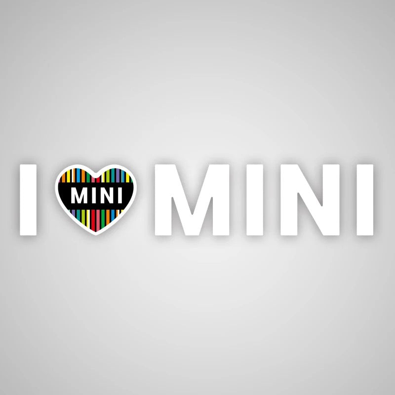 I love Mini sticker for Mini Cooper