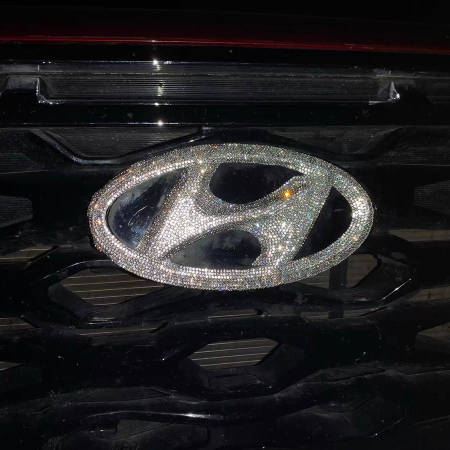 Hyundai Rhinestone Decal - Front or Rear