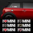 I love Mini sticker for Mini Cooper