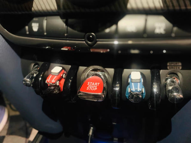 Mini Cooper Center Console AC Control Buttons Ring Decorations - Mini