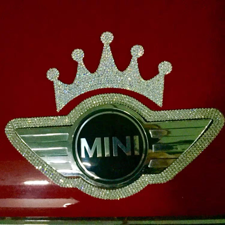 Crown Bling Emblem Sticker- Sparkling Decal – Carsoda