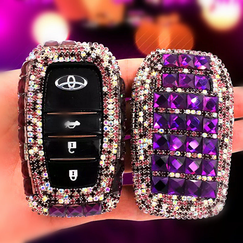 Bling Car Key Holder with Rhinestones for TOYOTA