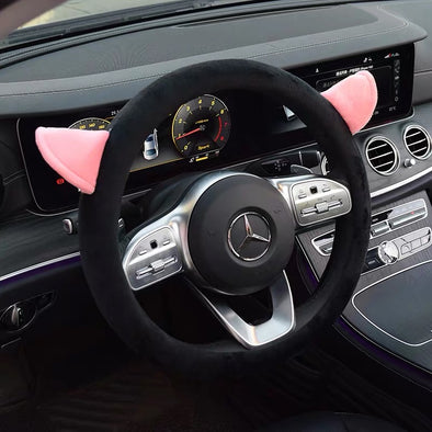 Car Costume - Cat Kitty Ears Steering wheel cover – Carsoda
