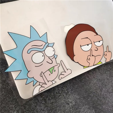 Middle finger Cartoon Car Decal Sticker – Carsoda