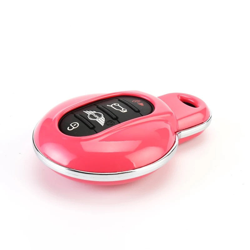 Pink Mini Cooper F55 F56 F54 Car Key Hardtop Case Car Key Cap Cover Ke ...