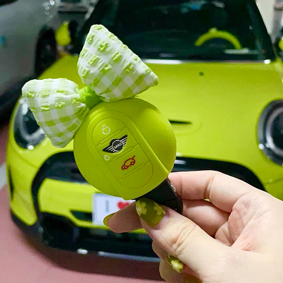 Neon Green Mini Cooper F55 F56 F54 Car Key Hardtop Case Car Key Cap Co ...