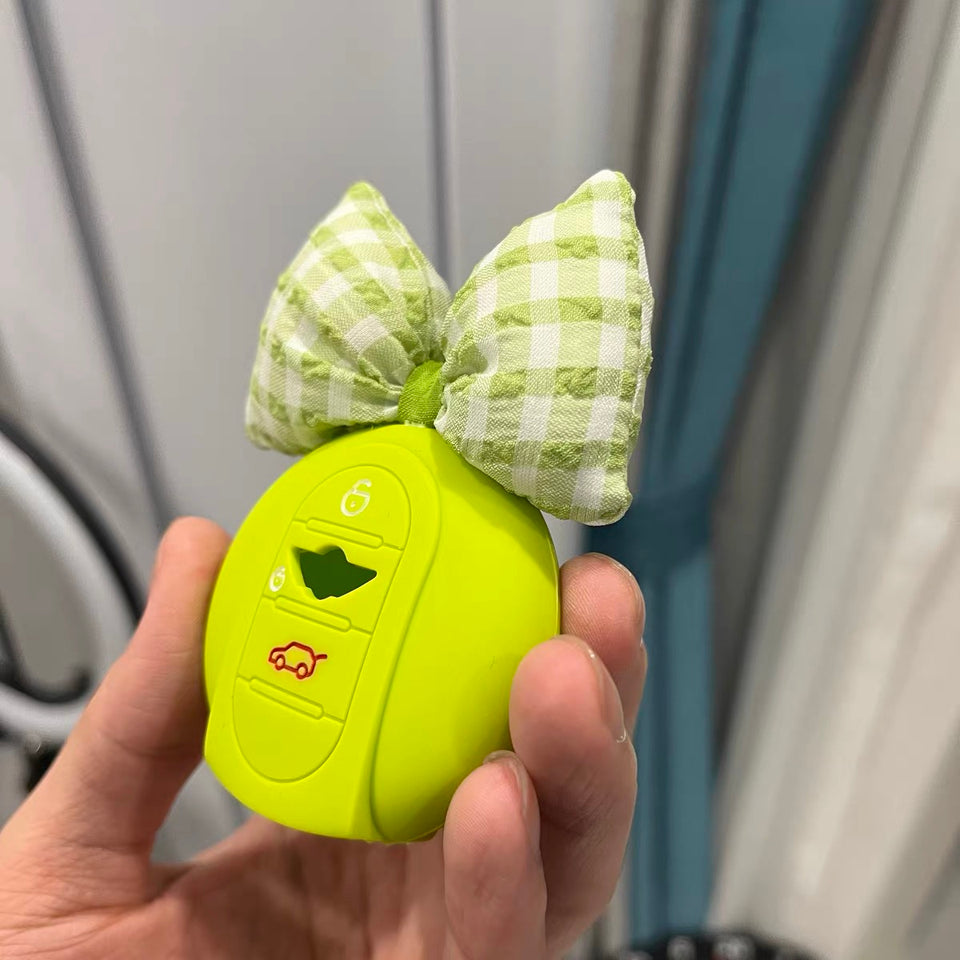 Neon Green Mini Cooper Car Key Hardtop Case Car Key Cap Cover Key Fob