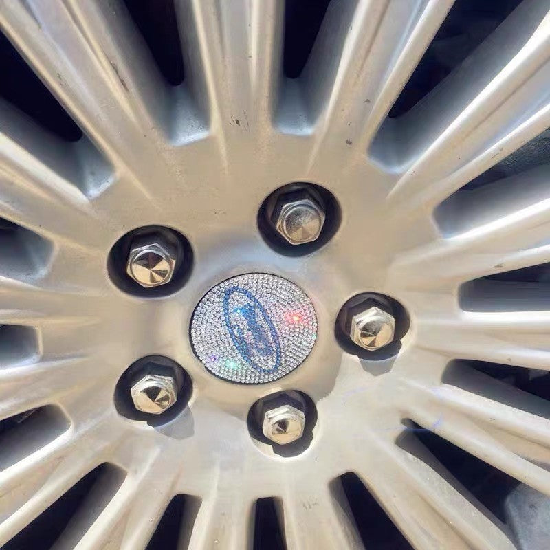 Bling Ford Rhinestone Decal for Tire Hubcaps