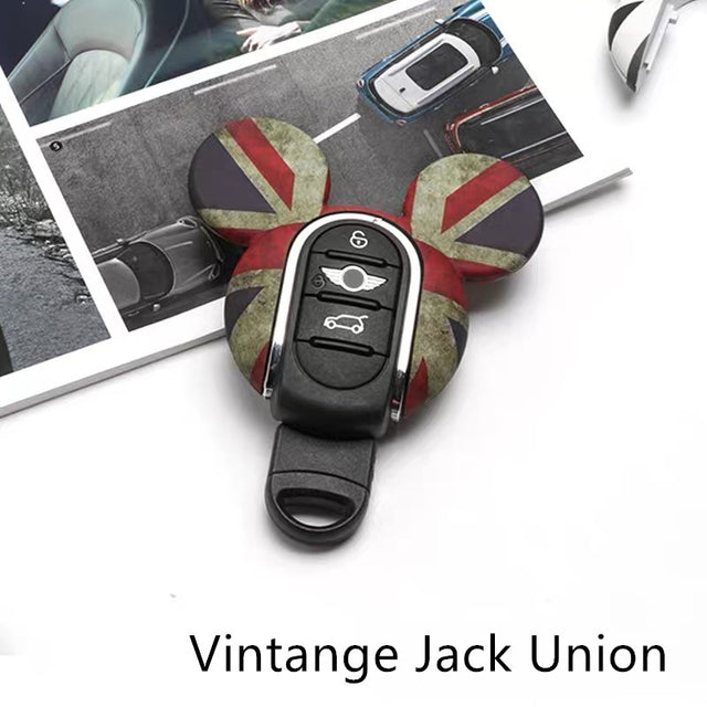 Mini Cooper Mickey Minnie Mouse Inspired Key Fob Cover Case Protector