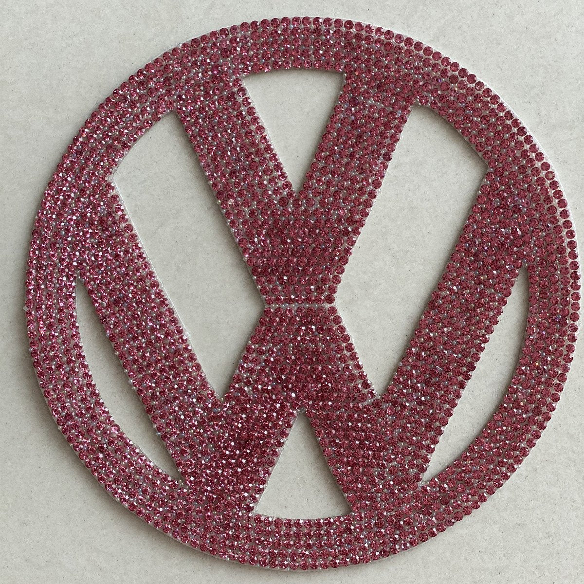 Pink Bling Rhinestones VW Volkswagen Front Grille or Rear Trunk Emblem ...
