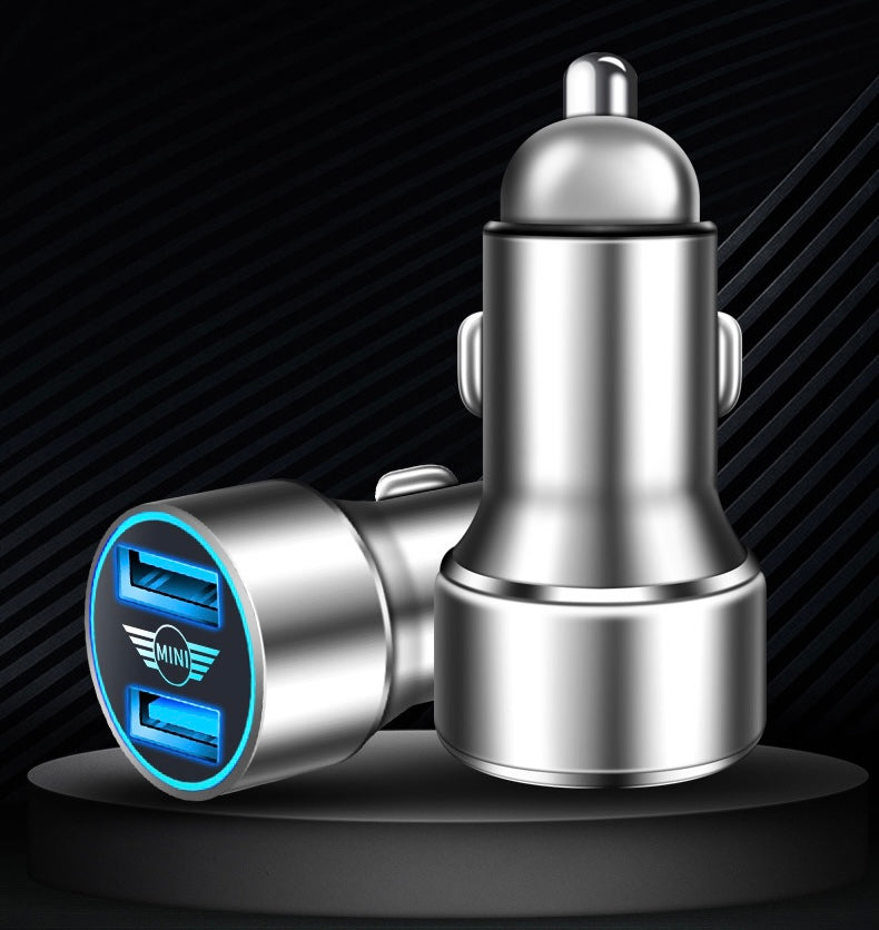 Illuminating Mini Cooper Dual USB Fast Charger – Carsoda