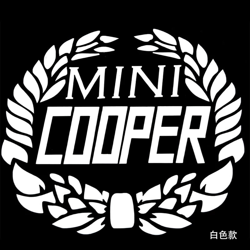 Laurel flower Mini Cooper Decal Sticker – Carsoda