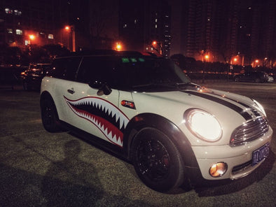 Mini Cooper Shark Decal Cool Sticker – Carsoda