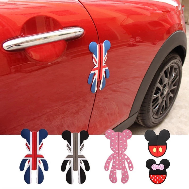 POPOBE Bear Mini Cooper Door Protector Side Edge Protection Guards Sti