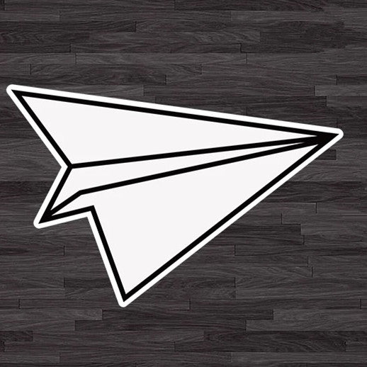 Paper Airplane Decal Mini Sticker – Carsoda