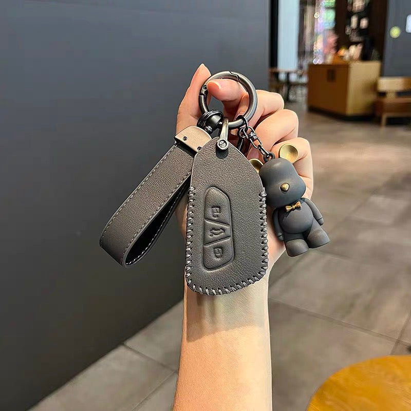 VW volkswagen Cute Key Fob Cover Case Protector - Camel, Gray