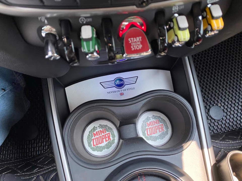Unique Designed Cup Coasters for Mini Cooper