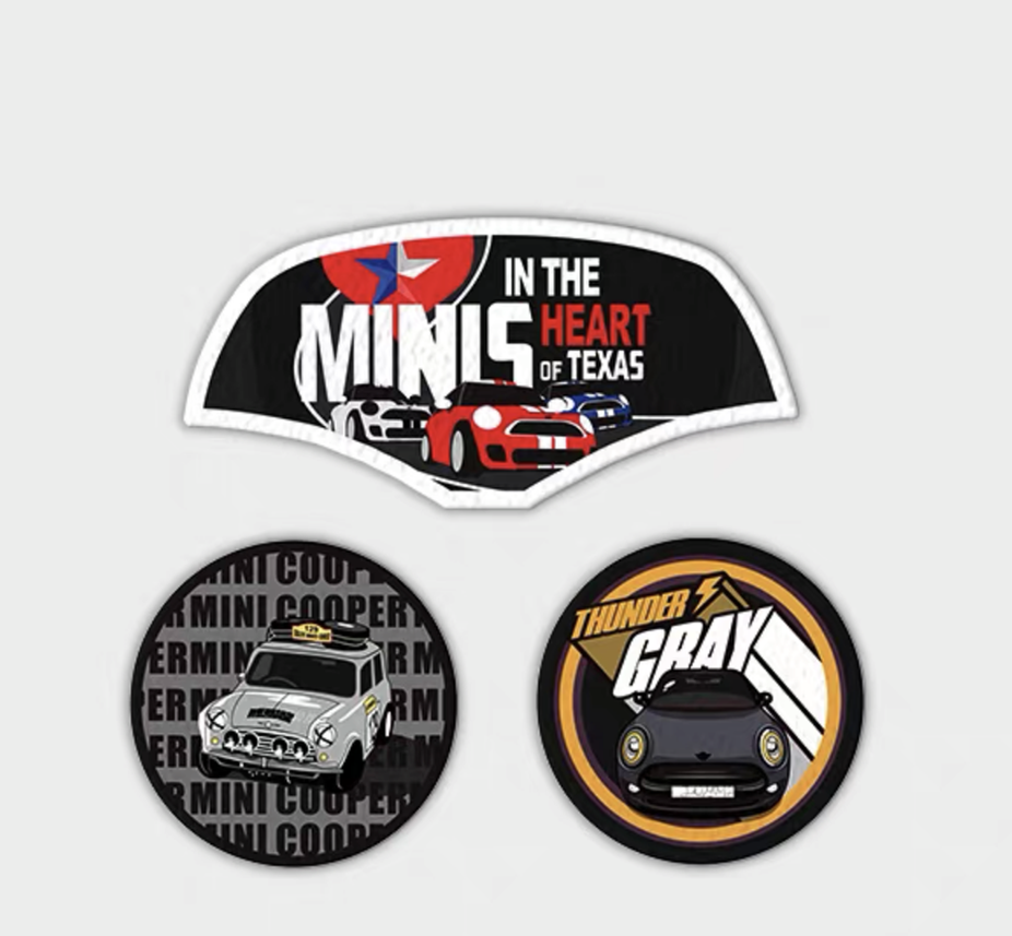 Unique Designed Cup Coasters for Mini Cooper