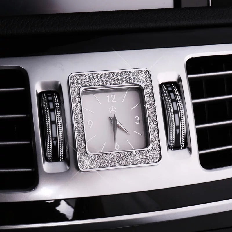 Bling Mercedes Benz Decal Emblem for Center Clock