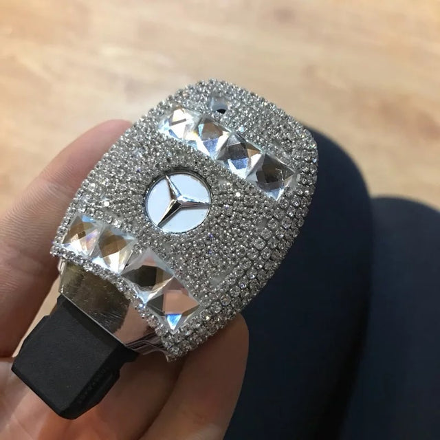 Bedazzled Bling Mercedes Benz Crystal Car Key Holder with Rhinestones