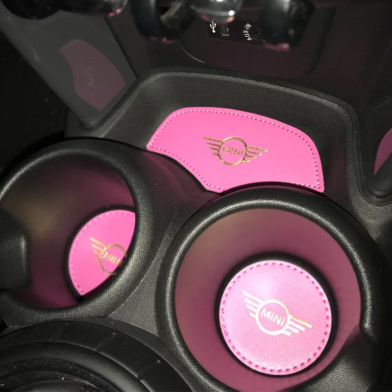 10 pcs set Cup and Gap Coaster for Mini Cooper