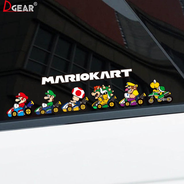 Super Mario MarioKart Funny Cartoon Anime Car Decal