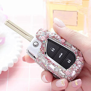 Toyota Bling Car Key FOB case for Camry Highlander Prado RAV4 Reiz Cor