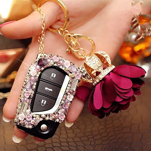Toyota Bling Car Key FOB case for Camry Highlander Prado RAV4 Reiz Cor