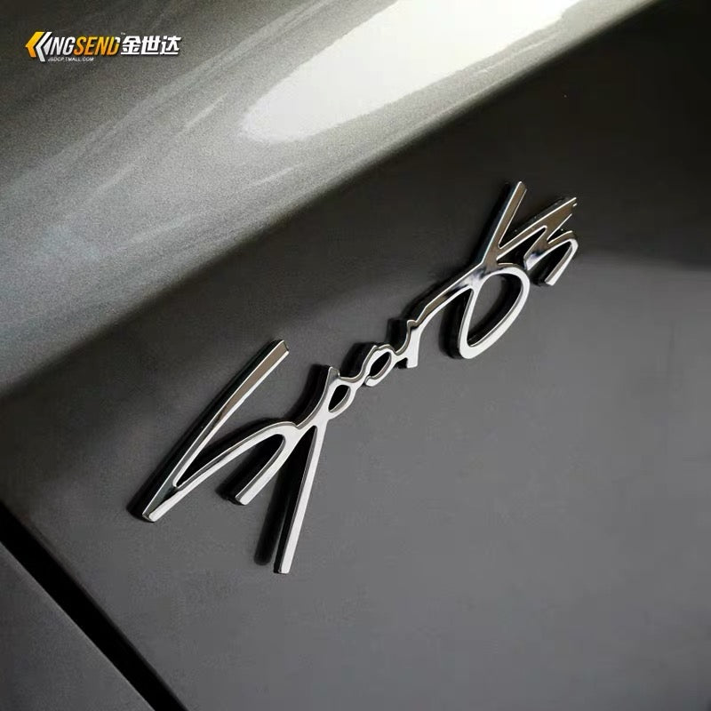 SPORTS 3D metal Chrome Emblem Badge Decal – Carsoda