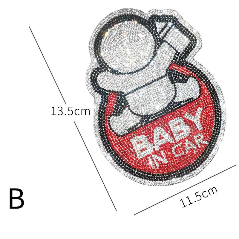 Baby in Car Bling Sticker Decal – Carsoda