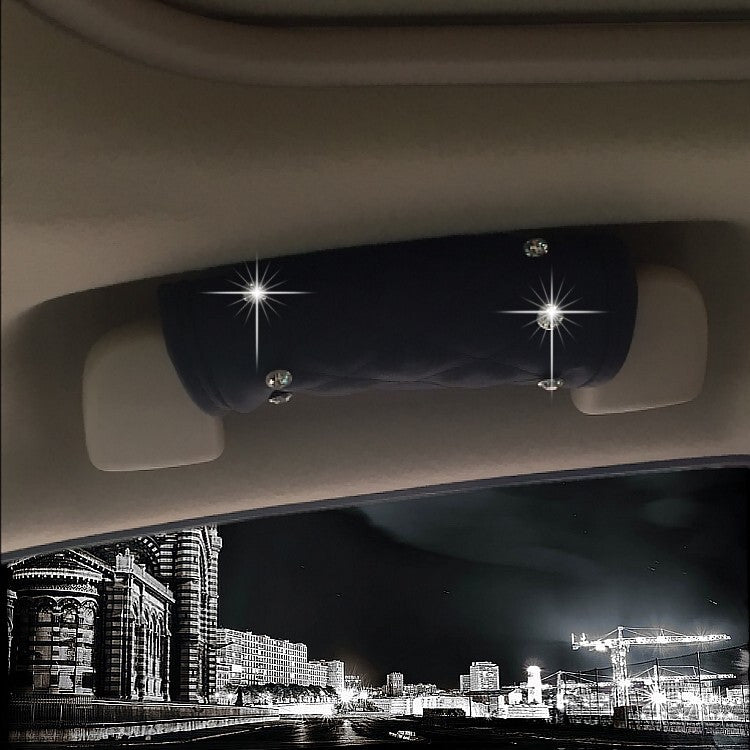 Black Grab Handle Cover with Rhinestones