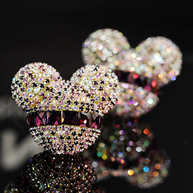 Bling Mouse Ear Shaped Car Air Vent Bling Decoration with Freshener