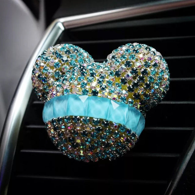 Bling Mouse Ear Shaped Car Air Vent Bling Decoration with Freshener