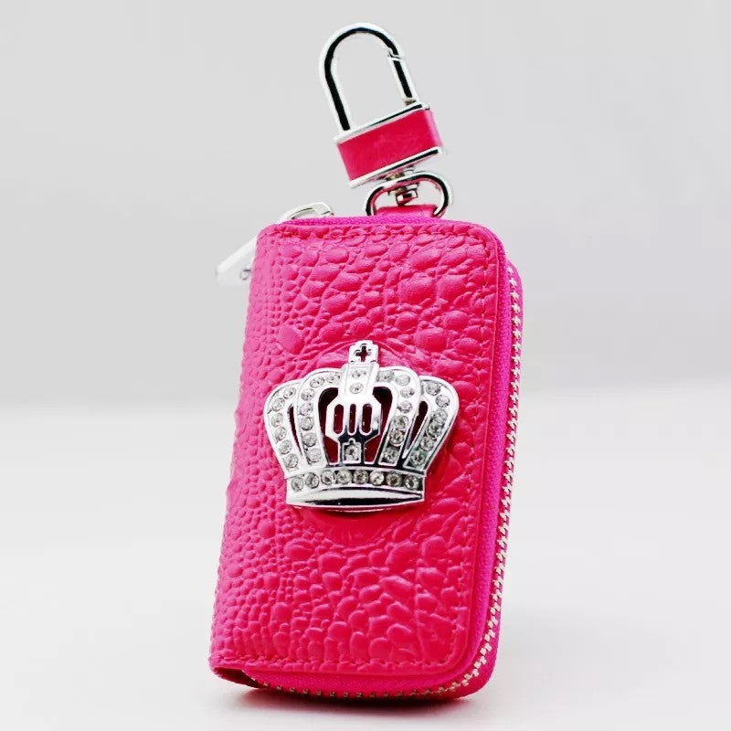 Key Holder Wallet with Bling Brown