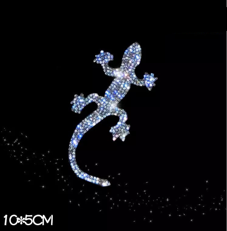 Bling Emblem Sticker Swan, Lizard, Snowflake Butterfly for DIY decals ...
