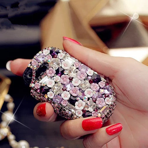 Bling Bedazzled JEEP Dodge Chrysler Key FOB Cover with Rhinestones- Pu ...