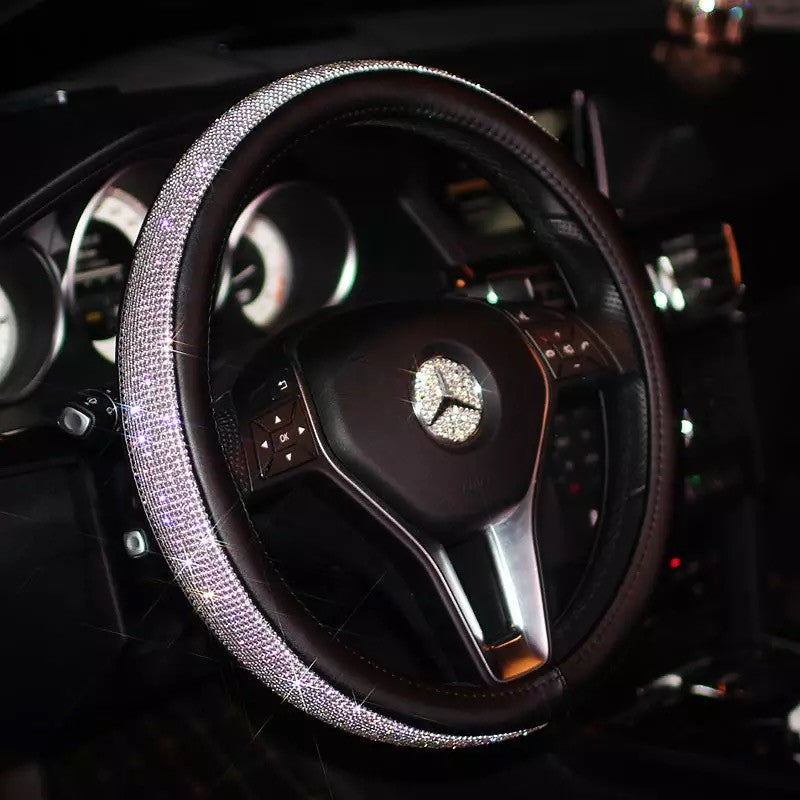 Bedazzled Steering Wheel Cover with Rhinestones