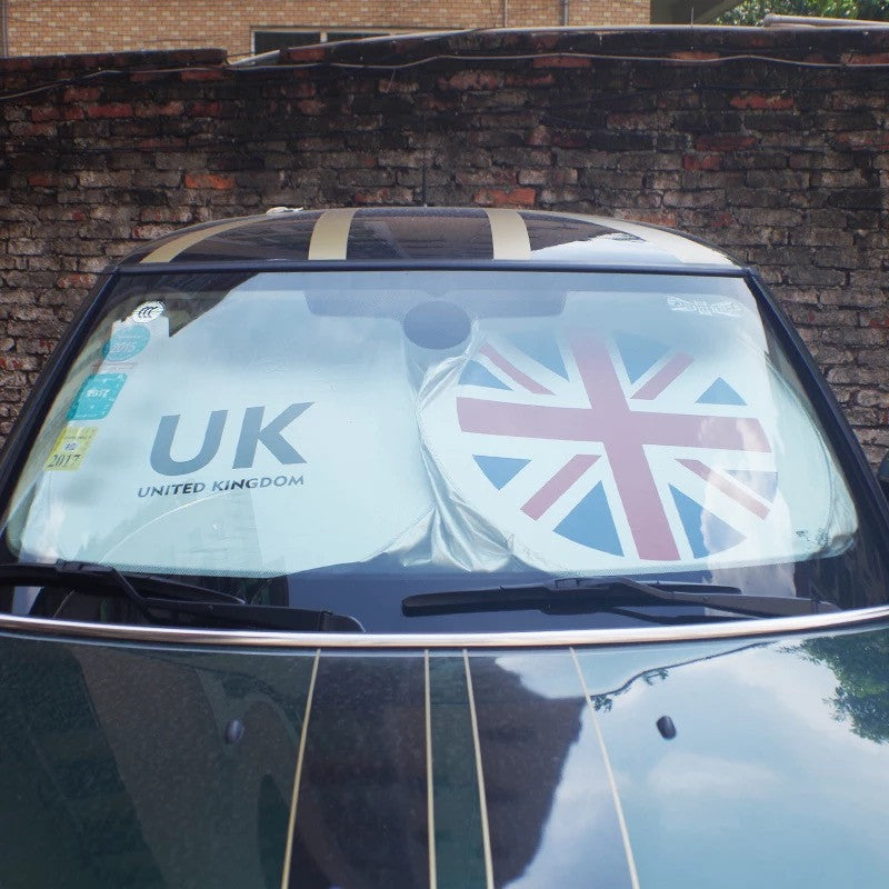 Mini Cooper/Countryman Windshield UV Sunshade UK Union Jack Flag LOGO ...