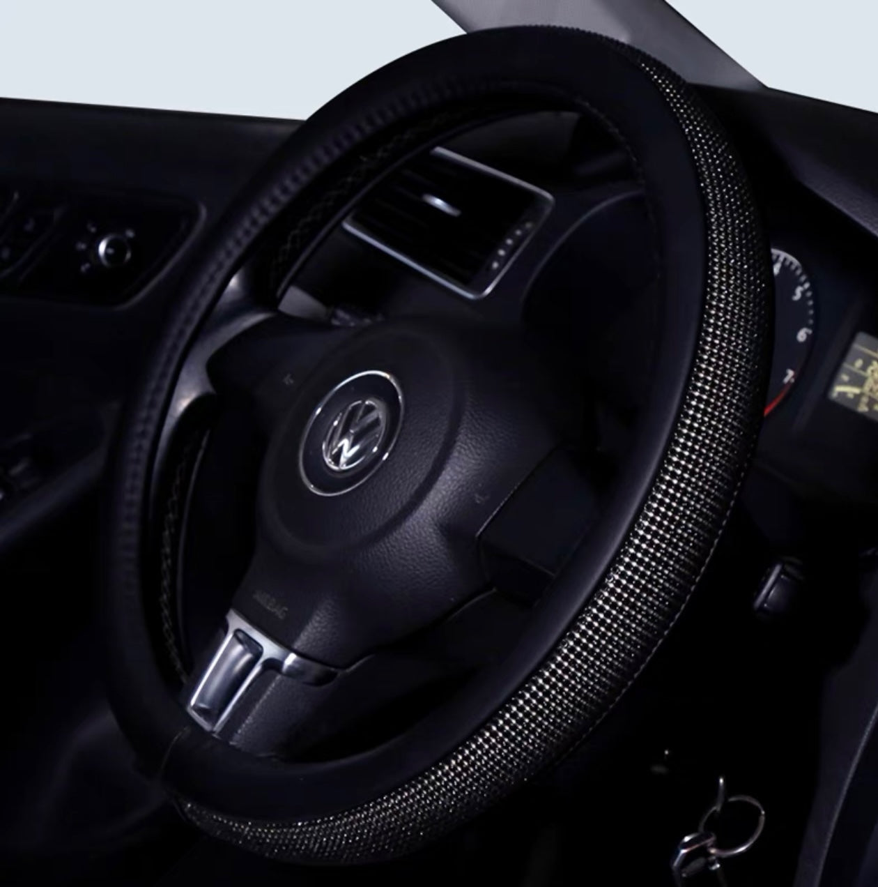 Bedazzled Steering Wheel Cover with Rhinestones