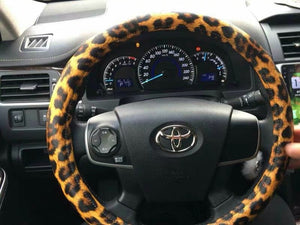 Cheetah Leopard Print Steering Wheel Cover