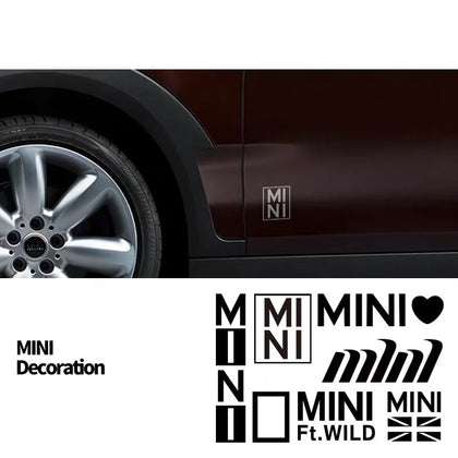 Cute Mini Cooper Customized Decal Stickers