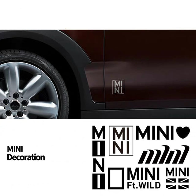 Cute Mini Cooper Customized Decal Stickers