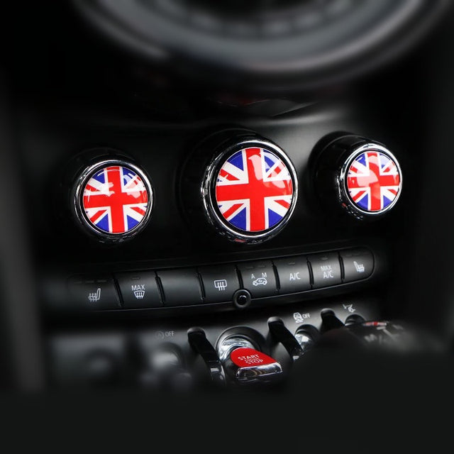 Mini Cooper AC Control Buttons 3D Crystal Decal