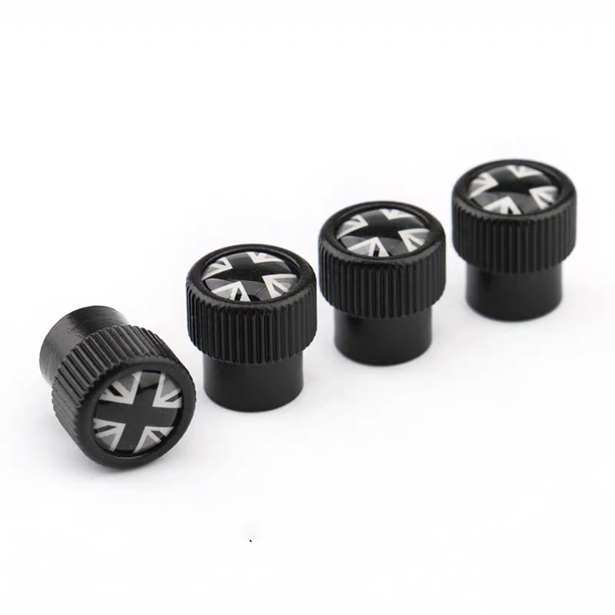 Mini Cooper Carbon Fiber Tire Valve Dust Caps Set of 4